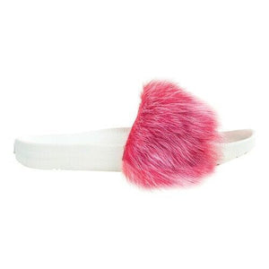 UGG Royale White Fur Slide/Slippers Treadlite 1092457-BRM Brand New